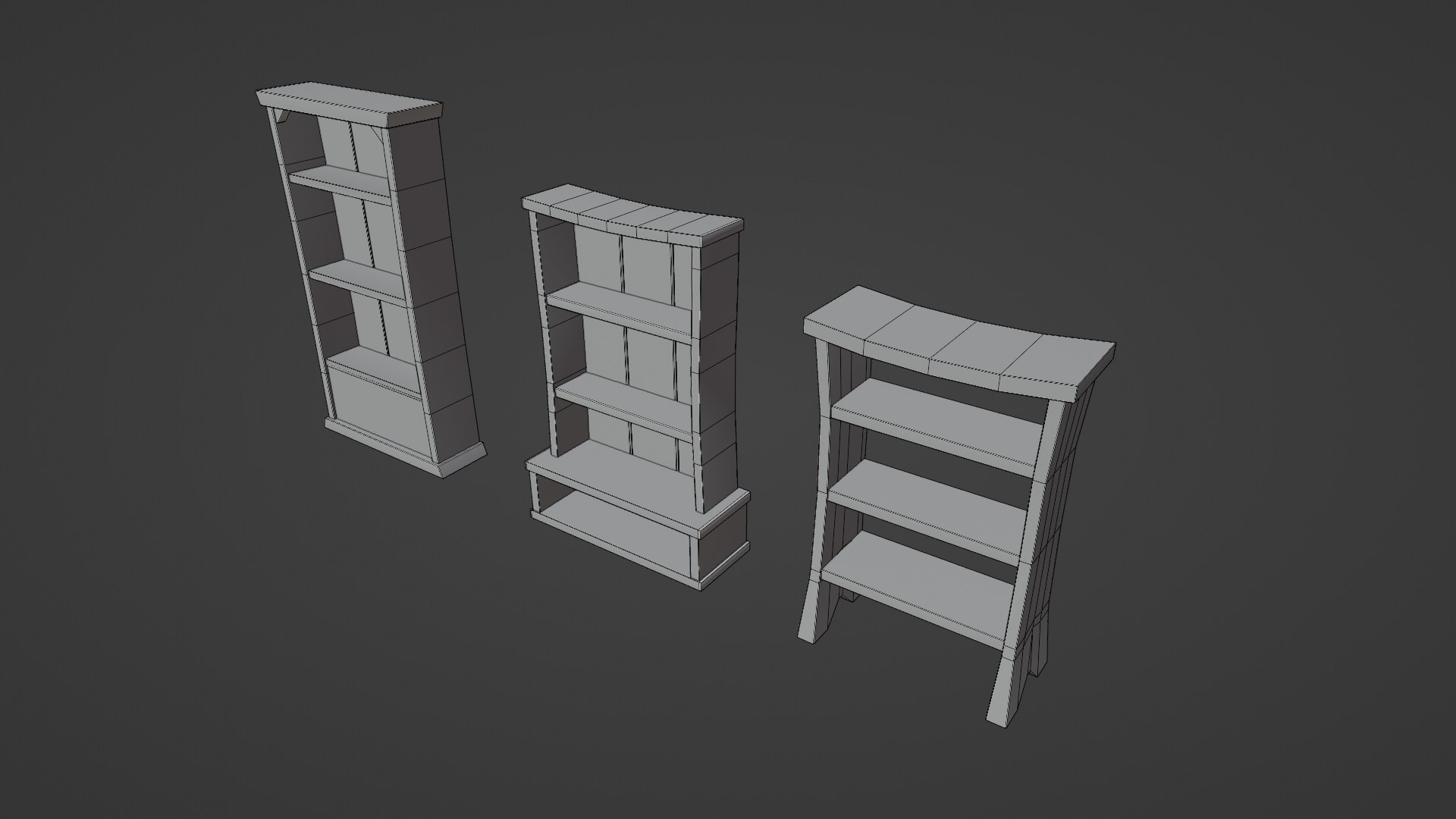 Low Poly Cabinets 3D Model - TurboSquid 2008264