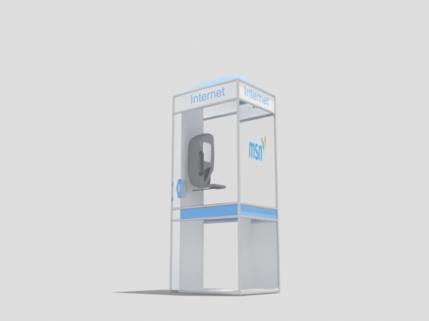 3d Model Internet Booth