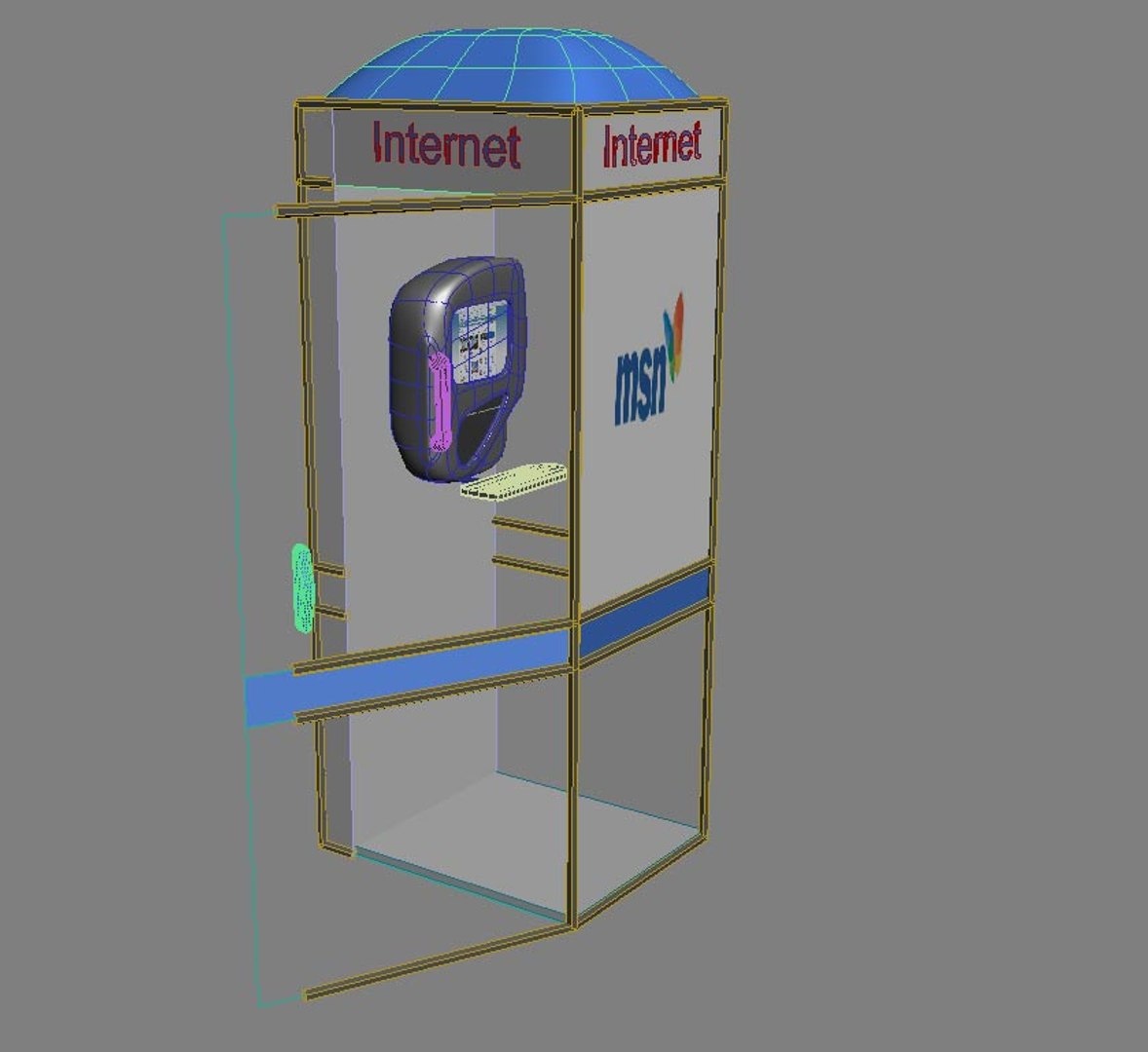 3d Model Internet Booth