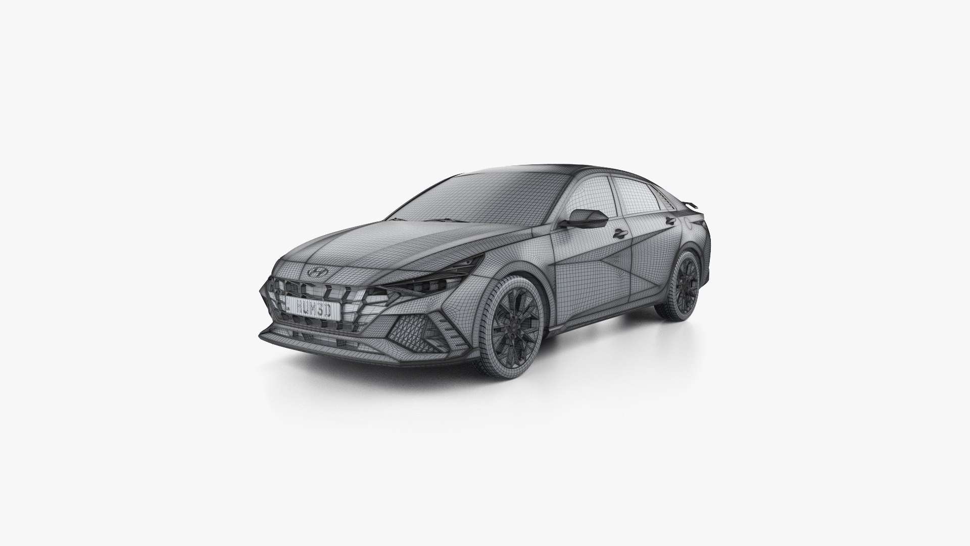 3D Hyundai Elantra N US-spec 2022 - TurboSquid 2021018