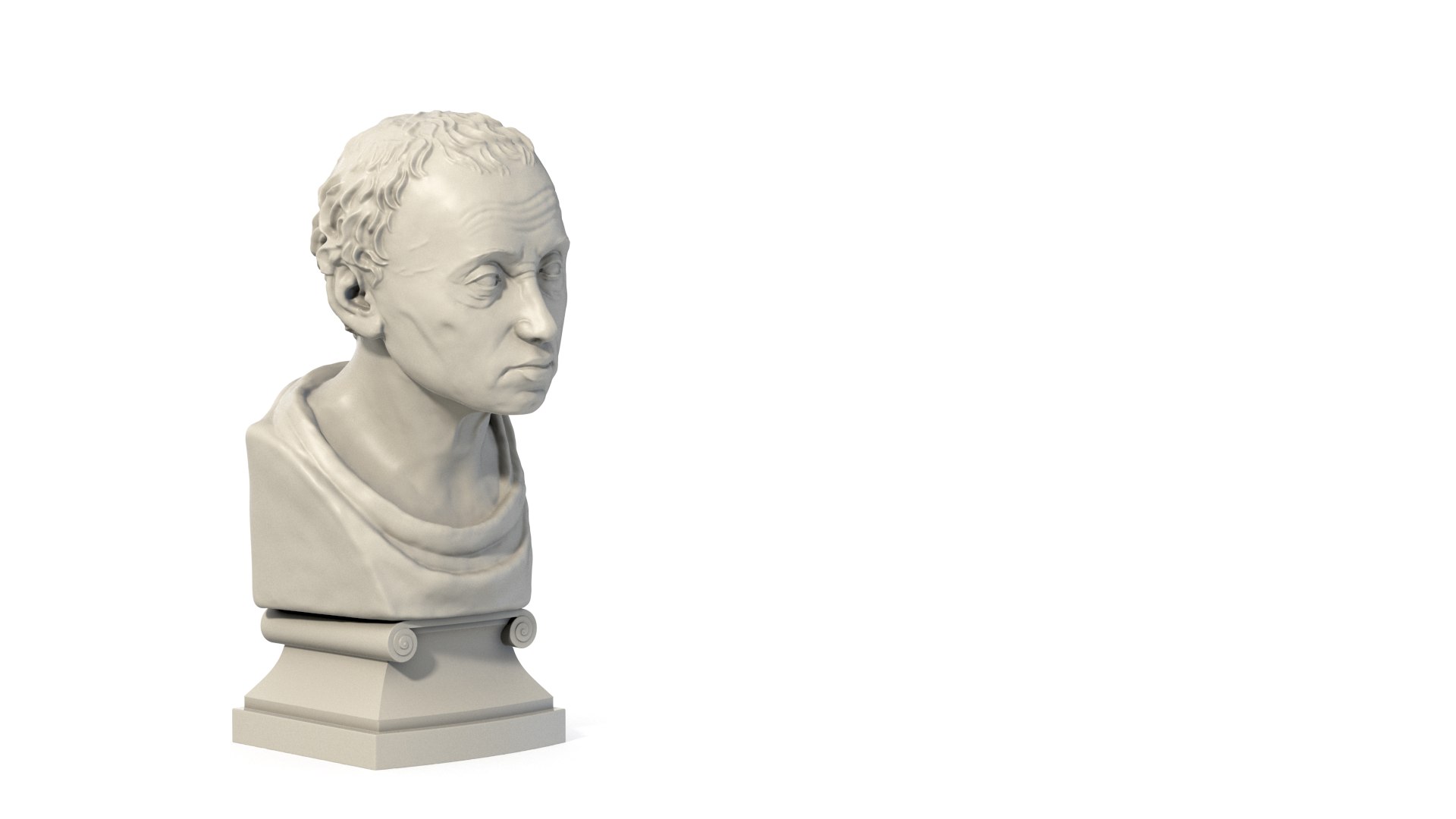 3D Bust Immanuel Kant - TurboSquid 1506659
