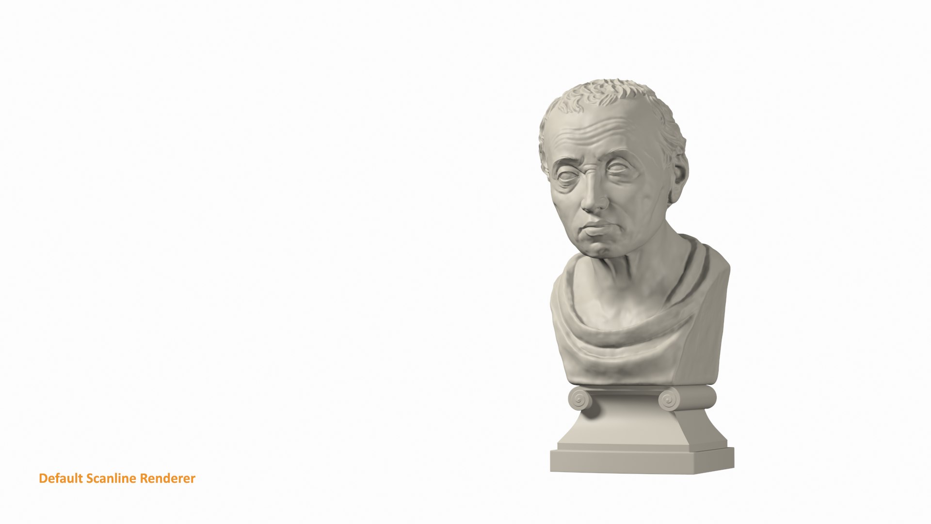 3D Bust Immanuel Kant - TurboSquid 1506659