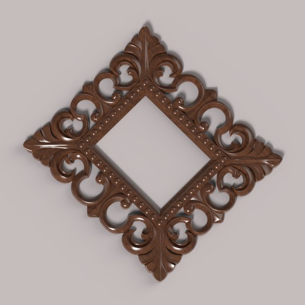 Carved frame cnc model - TurboSquid 1246943