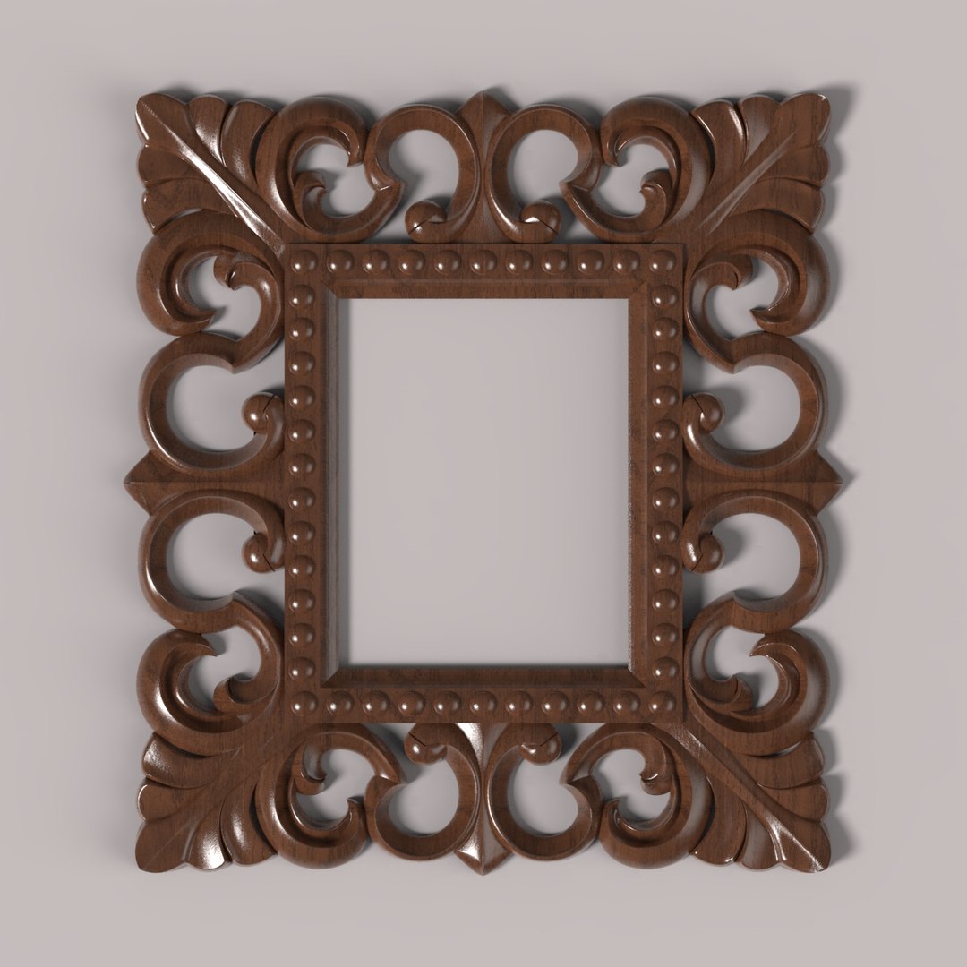 Carved Frame Cnc Model - TurboSquid 1246943