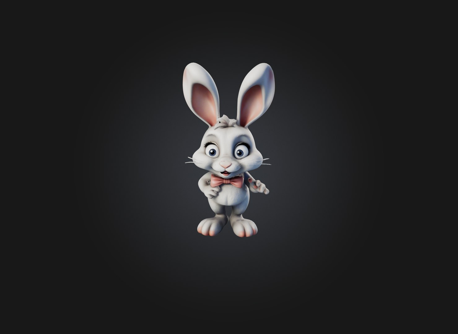 3D Model Cartoon Rabbits - TurboSquid 2288186
