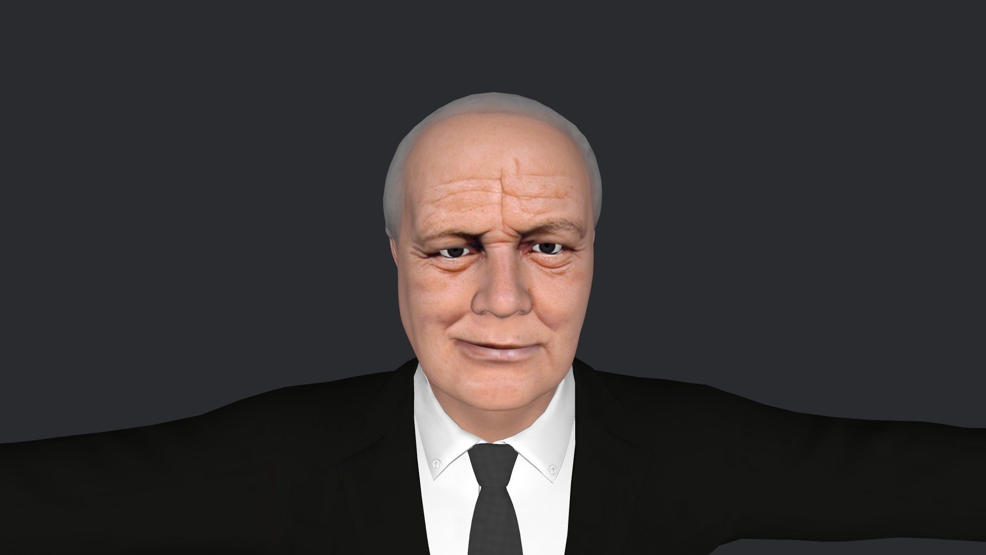 Winston Churchill Hyper Realistic Full Body Fully Rigged 3D Character ...