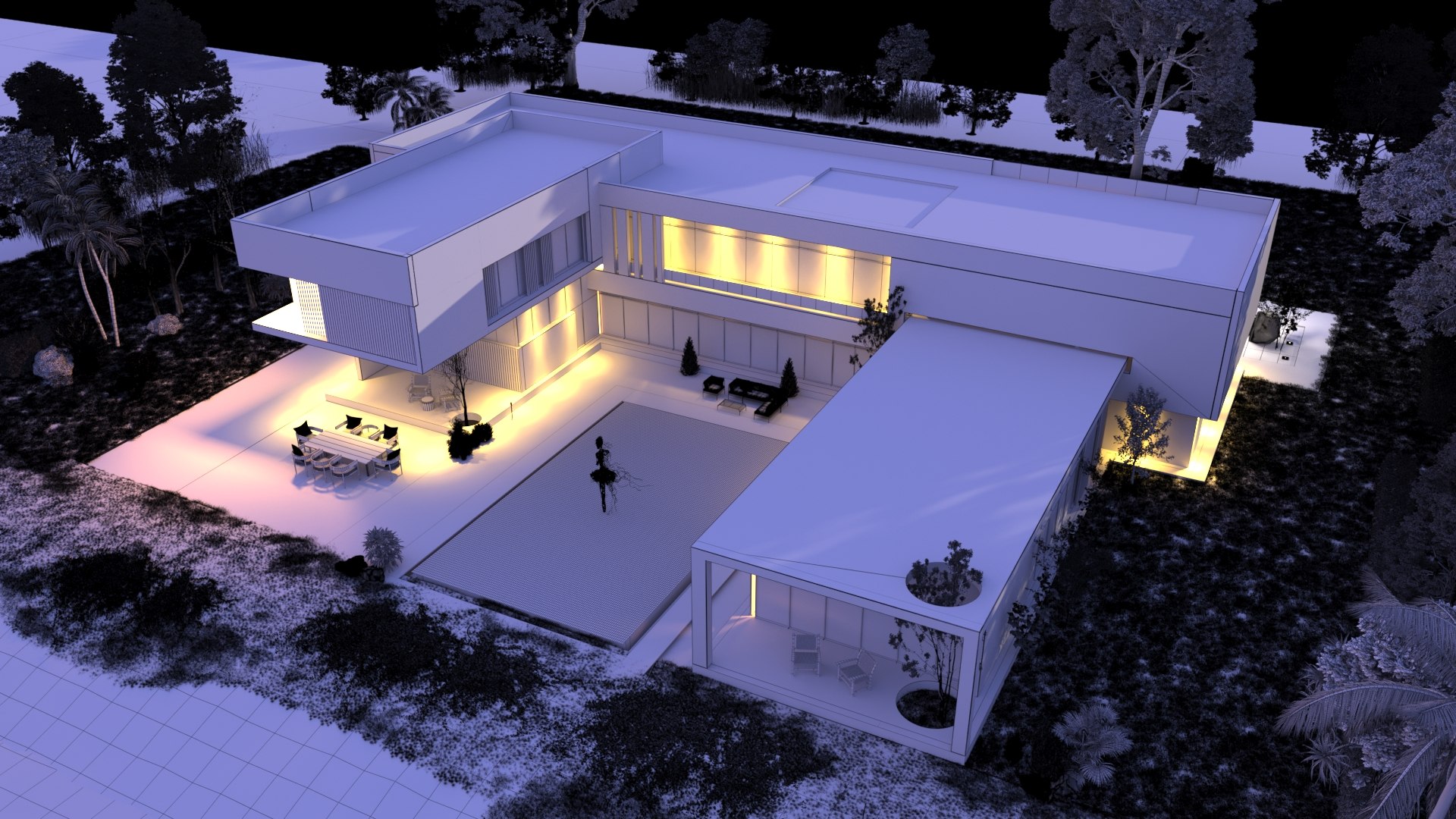 VALUE PACK OFFER Modern Beach Houses Villas Model - TurboSquid 1990178