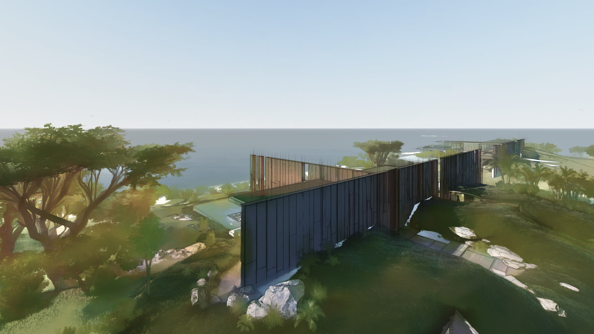VALUE PACK OFFER Modern Beach Houses Villas Model - TurboSquid 1990178