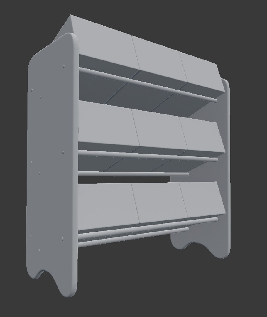 3D model white storage box shelf - TurboSquid 1194429