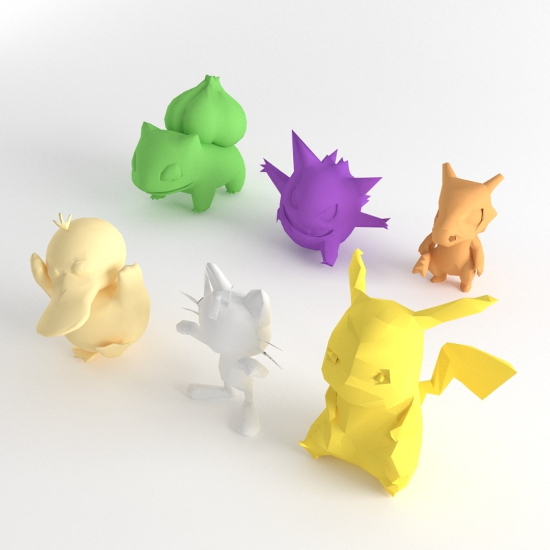 3D Model Pokemon Pack Ready Games - TurboSquid 1349105