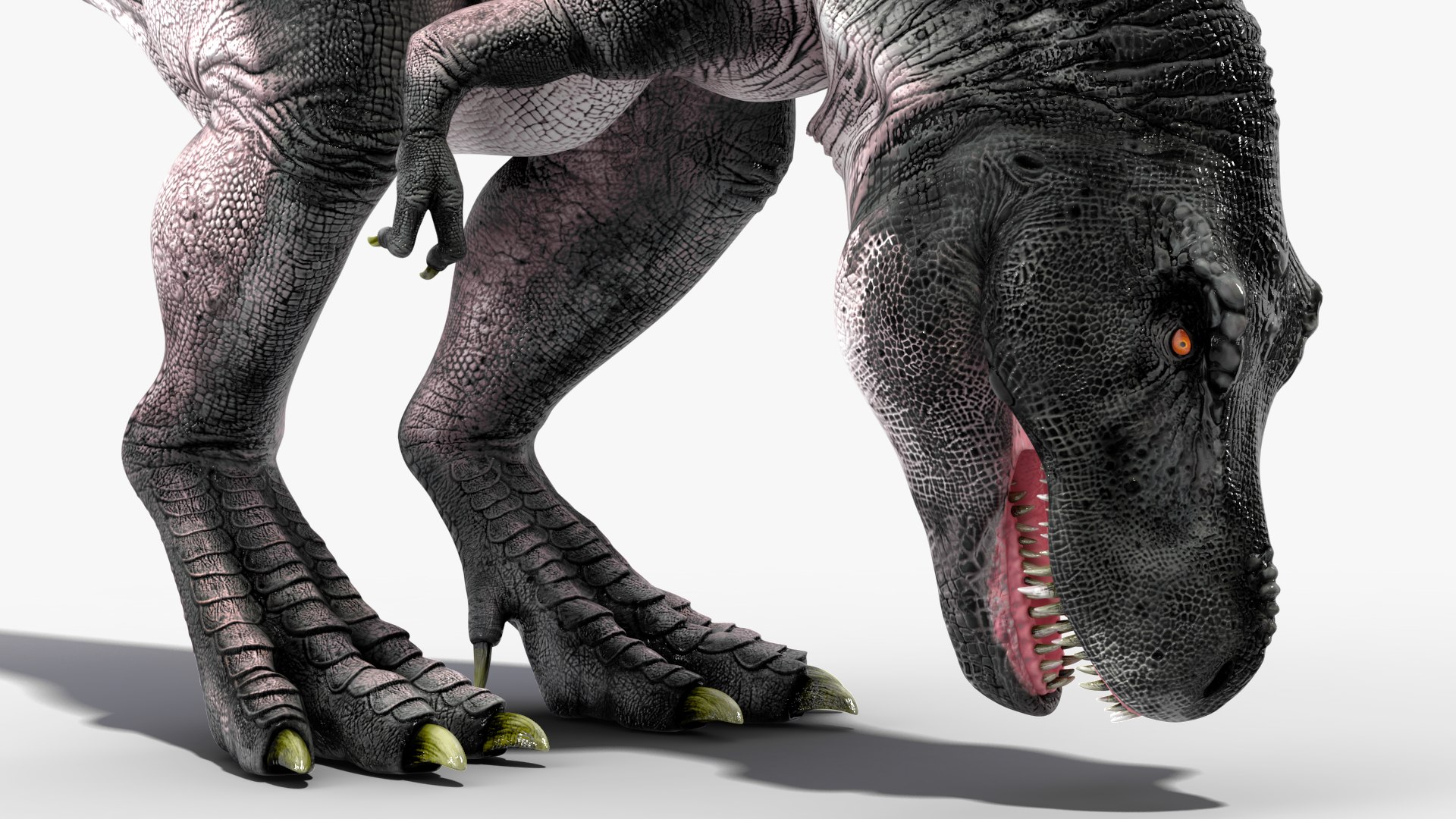T Rex Eating Animated Rigged 3D - TurboSquid 2102891
