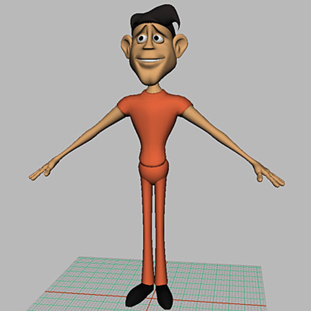 Guybrush Cartoon Guy 3d Max