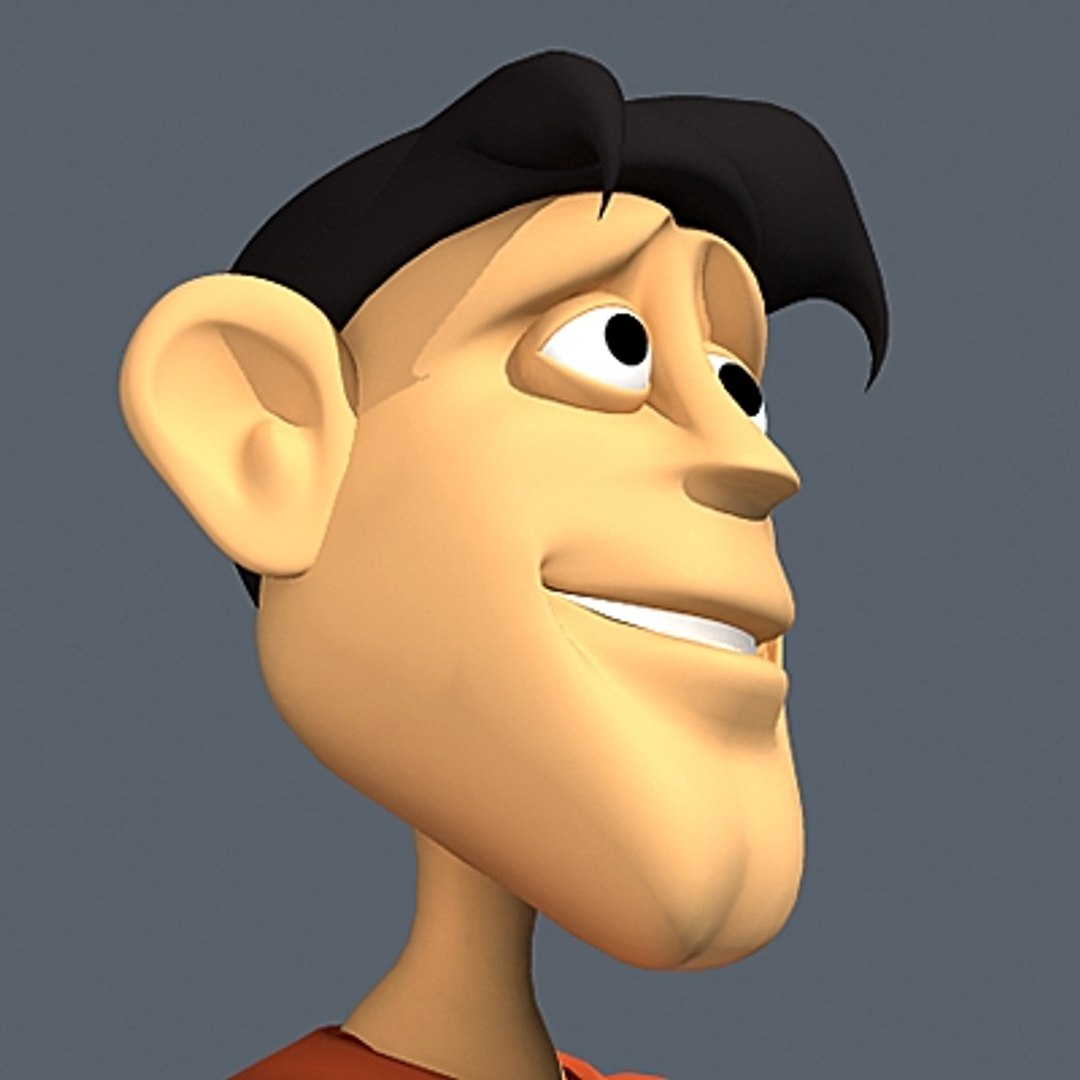Guybrush Cartoon Guy 3d Max
