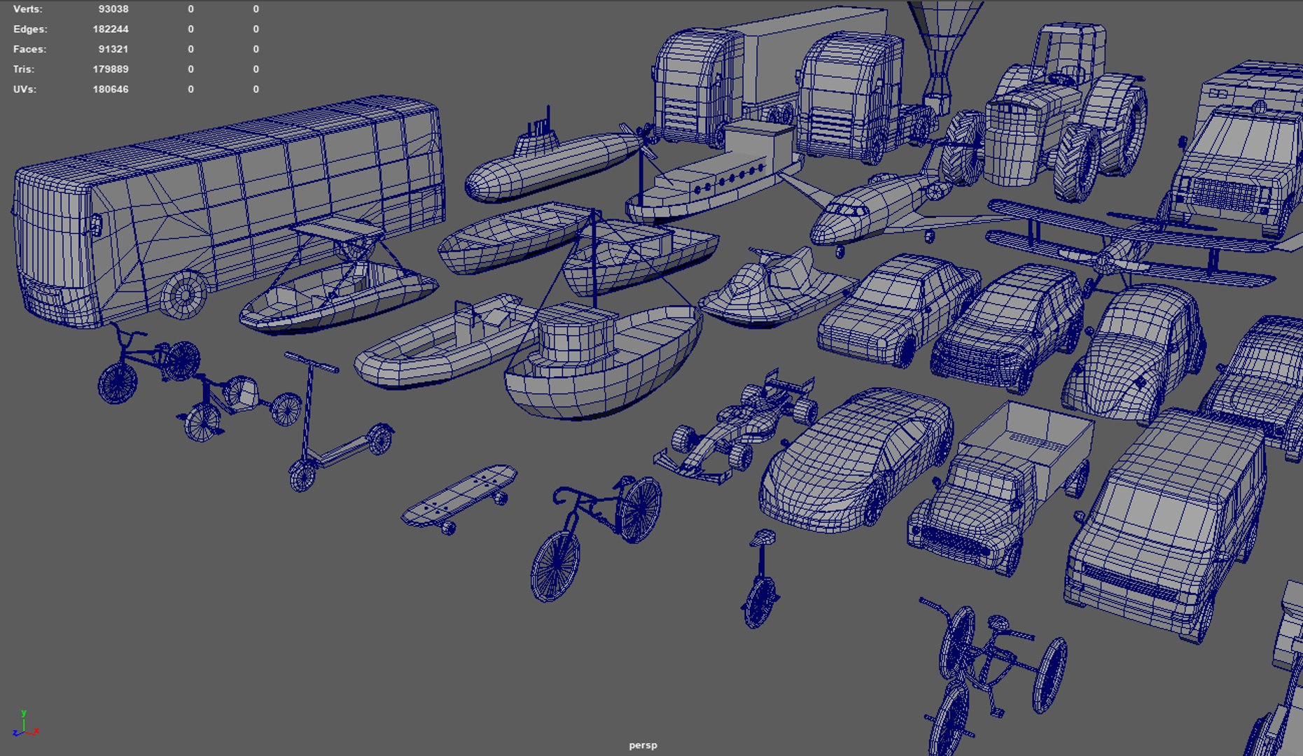 3D Low Poly Vehicle Pack 01 - TurboSquid 2180736