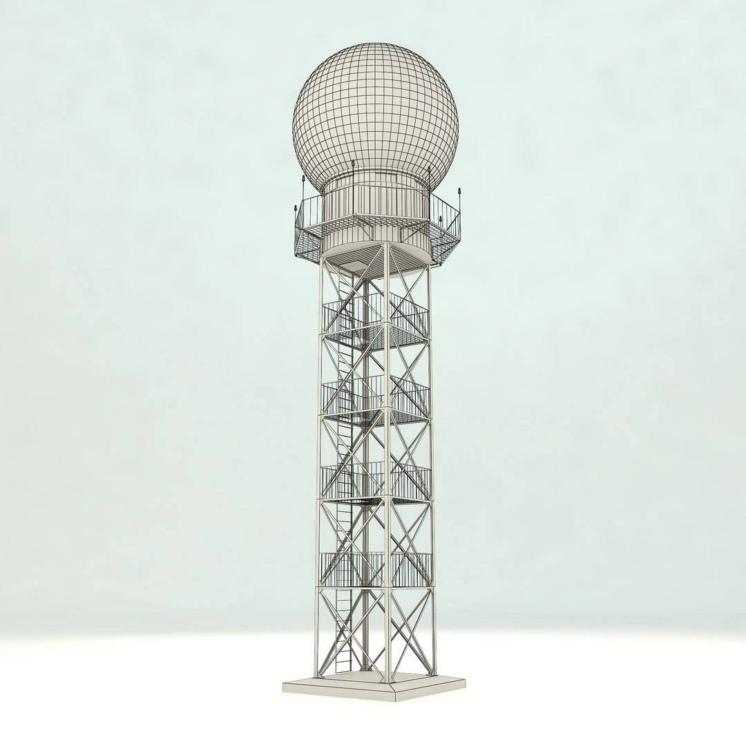 Equipment Weather Radar 3D Model - TurboSquid 1643871