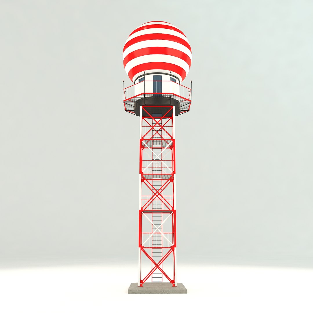 Equipment Weather Radar 3D Model - TurboSquid 1643871