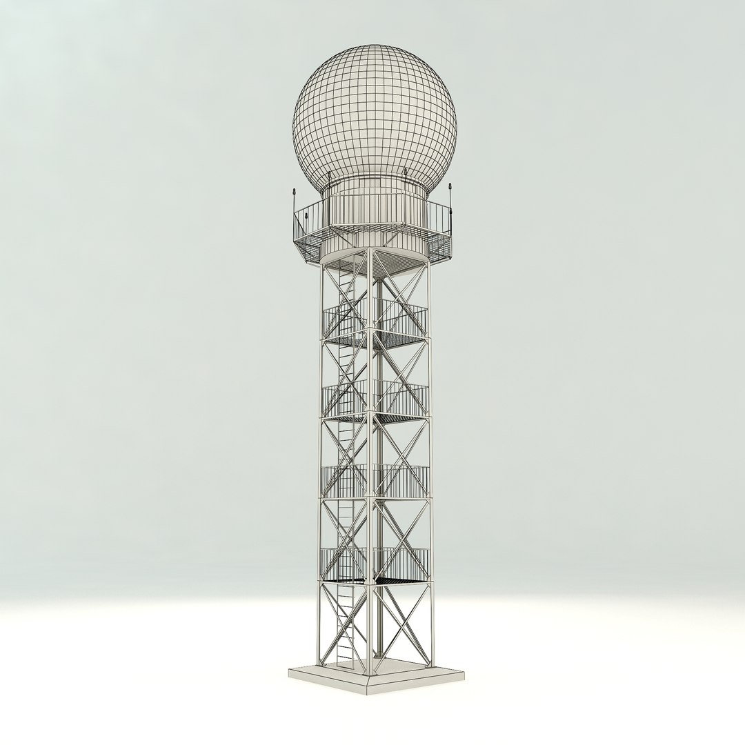 Equipment Weather Radar 3D Model - TurboSquid 1643871