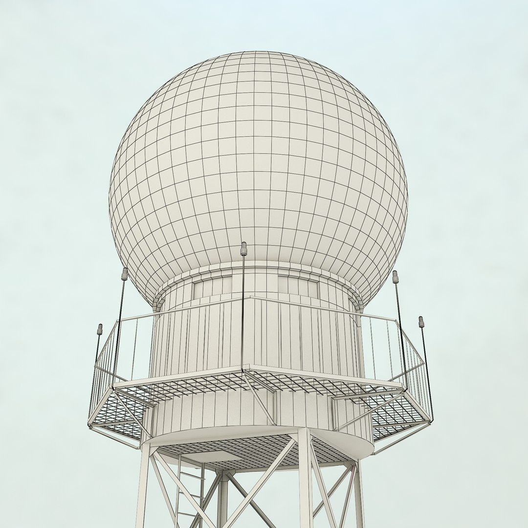 Equipment Weather Radar 3D Model - TurboSquid 1643871
