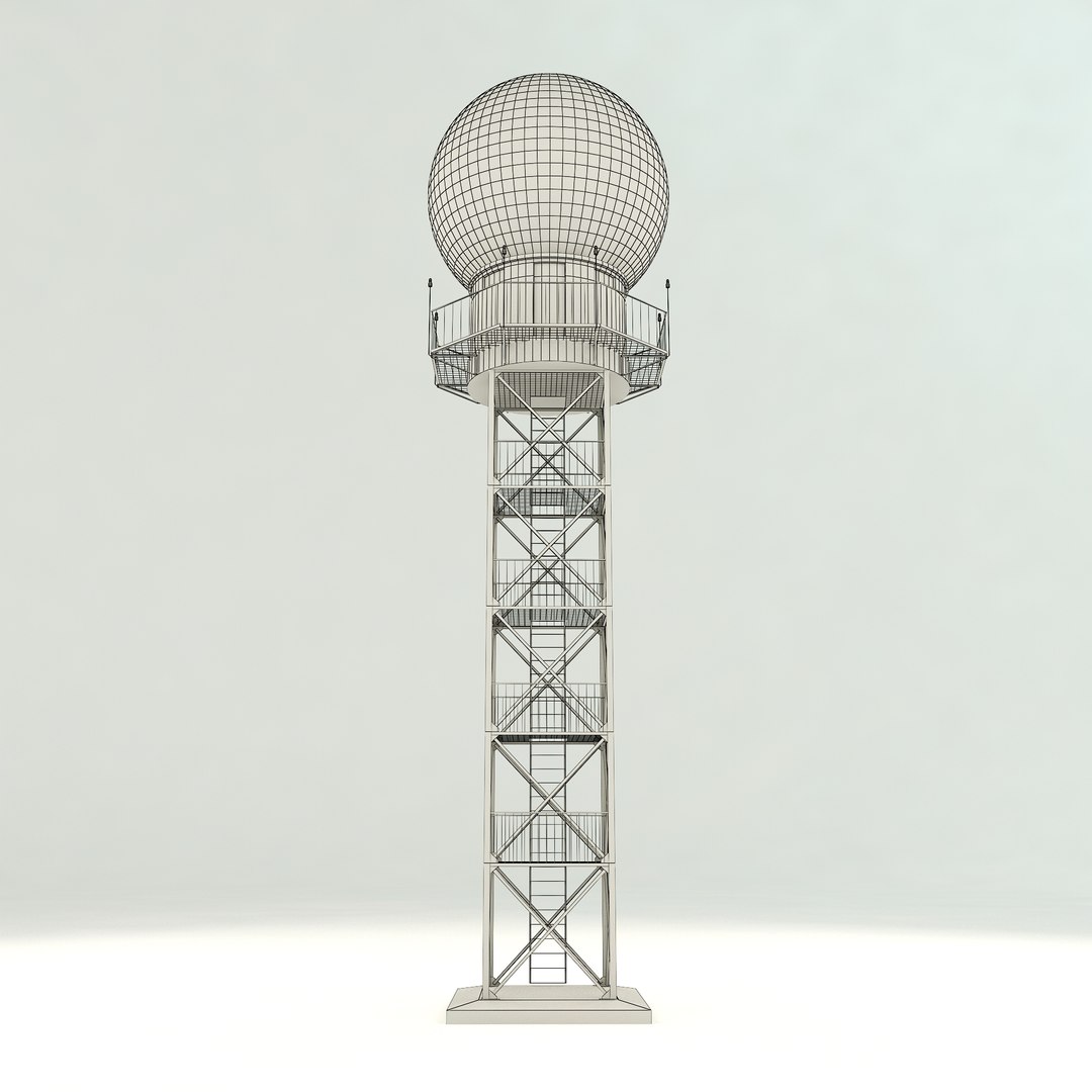 Equipment Weather Radar 3D Model - TurboSquid 1643871