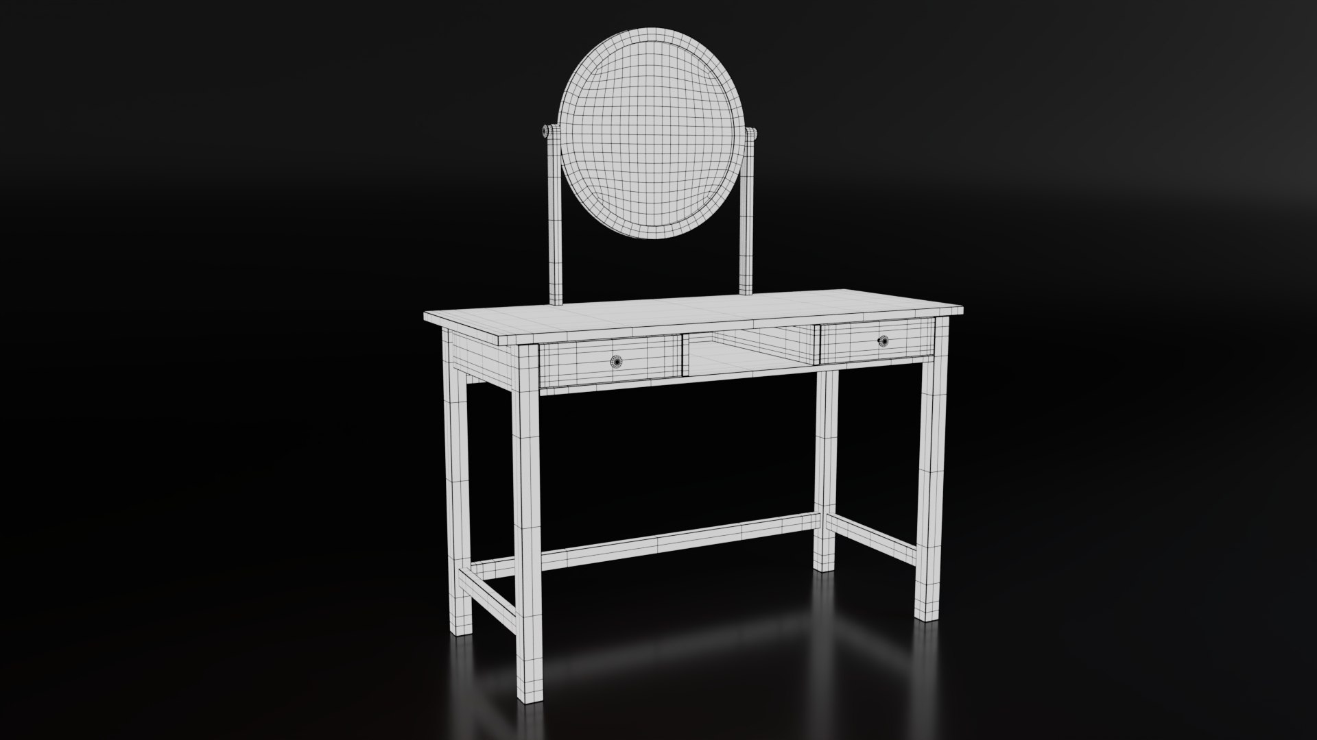 Free Dressing Table 3D Model - TurboSquid 2372059
