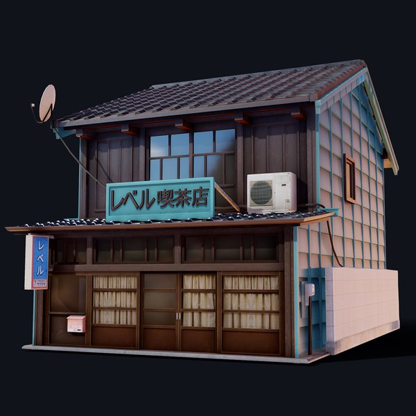 3D japanese style shop model - TurboSquid 1543607