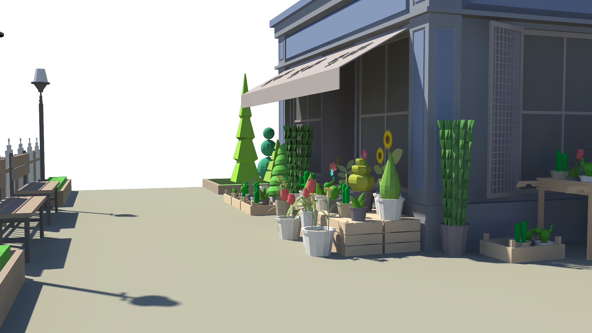 3D Shop Flower - TurboSquid 1393459