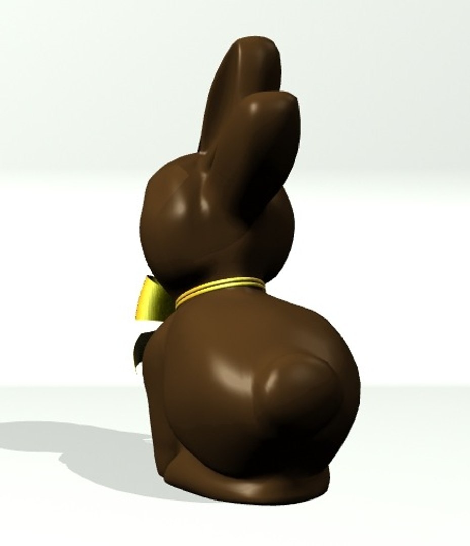 Chocolate Easter Bunny 3d Model