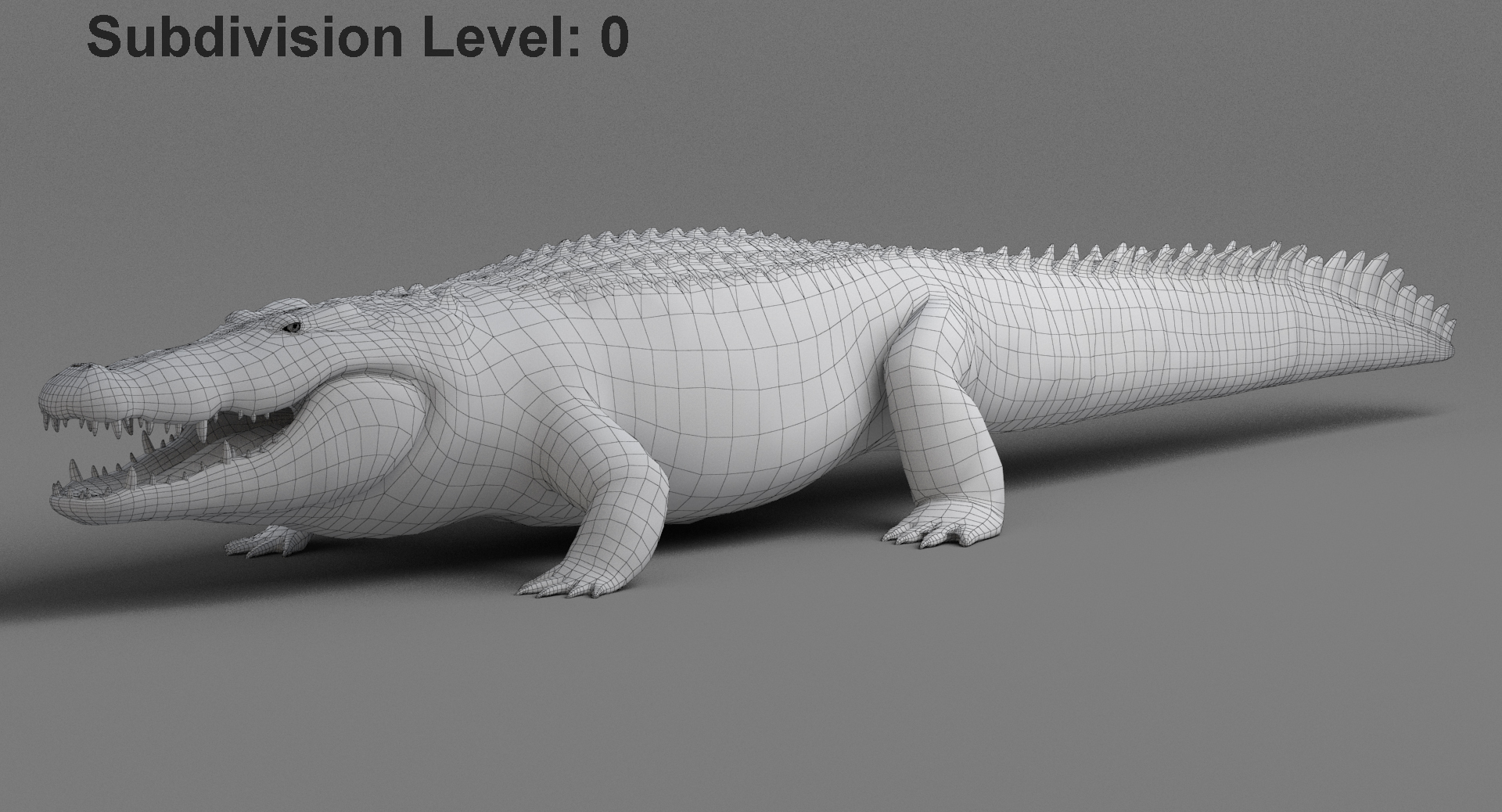 crocodile 3d max
