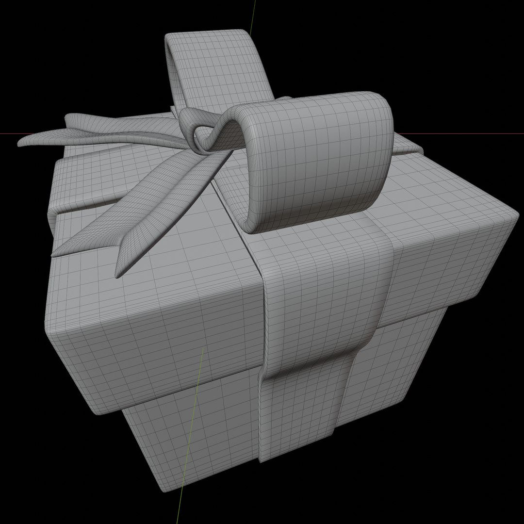 3D Giftbox Golden Ribbon Model - TurboSquid 2227523