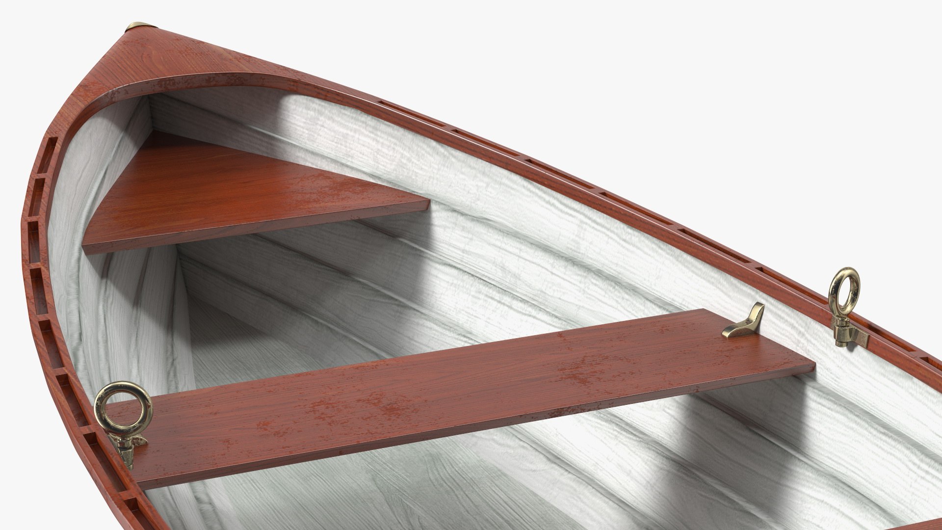 Wooden Rowboat 3D Model - TurboSquid 2195690