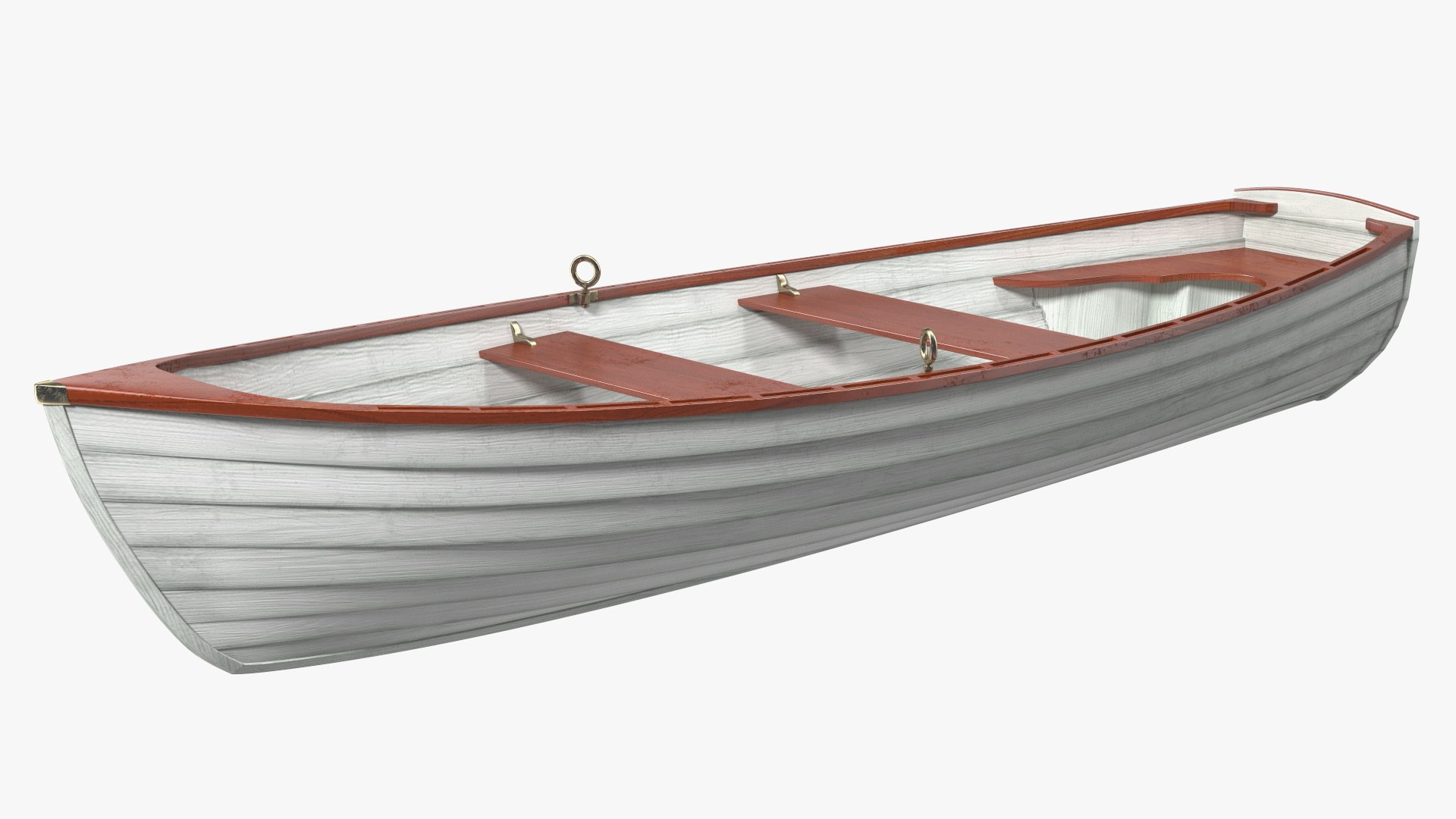 Wooden Rowboat 3D Model - TurboSquid 2195690