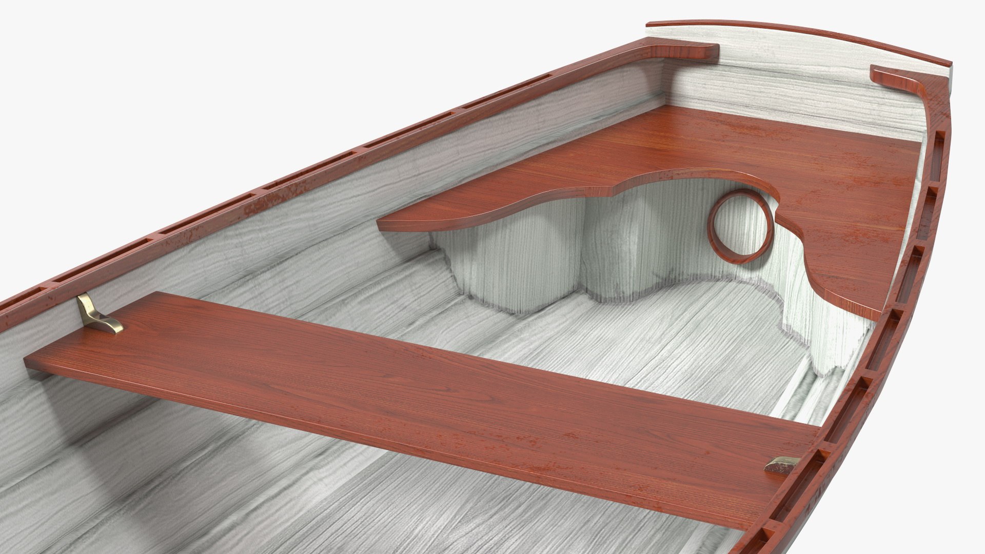 Wooden Rowboat 3D Model - TurboSquid 2195690