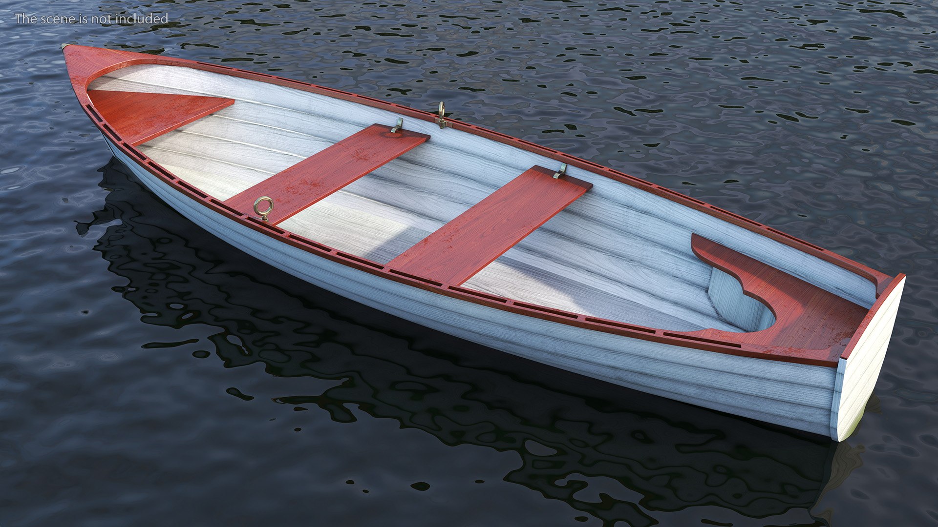 Wooden Rowboat 3D Model - TurboSquid 2195690
