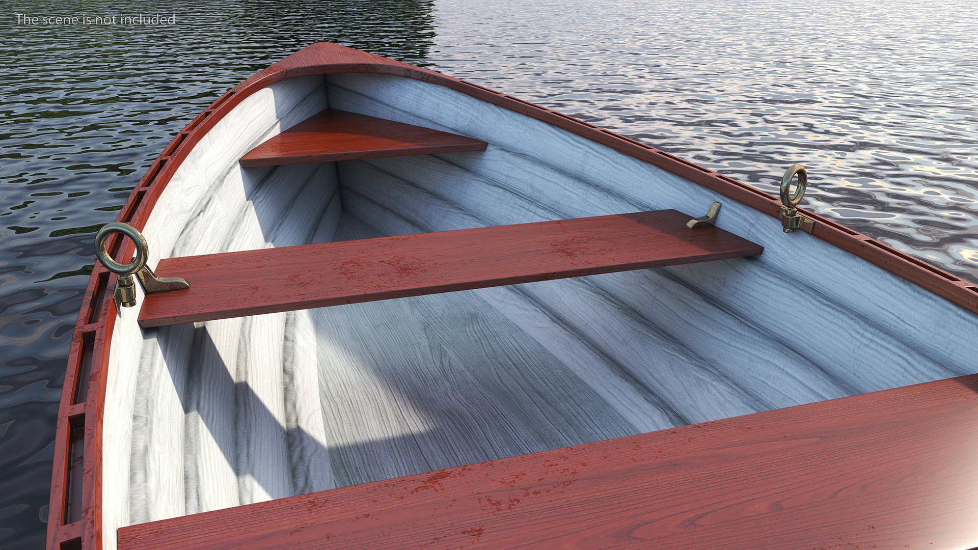 Wooden Rowboat 3D Model - TurboSquid 2195690