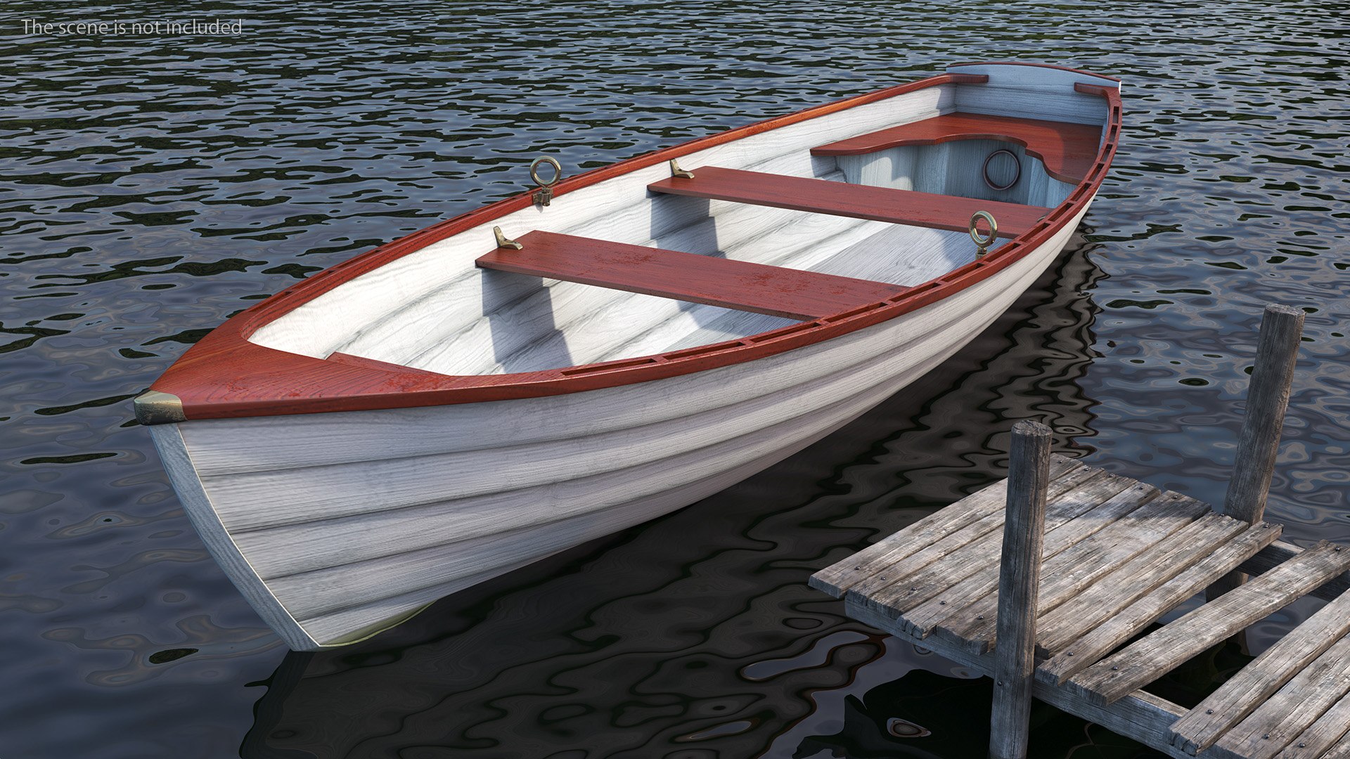 Wooden Rowboat 3D Model - TurboSquid 2195690