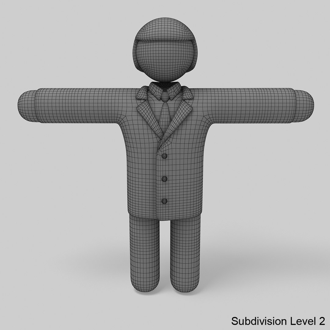 3d Rigged Biped Model