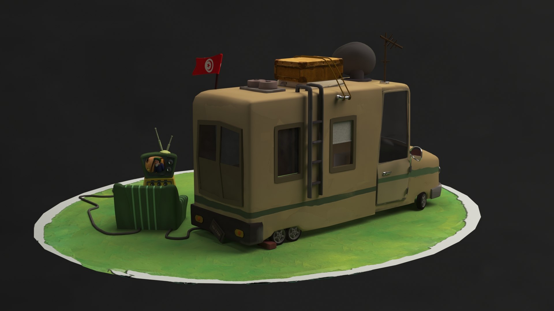 Camping Car 3D Model - TurboSquid 1554850