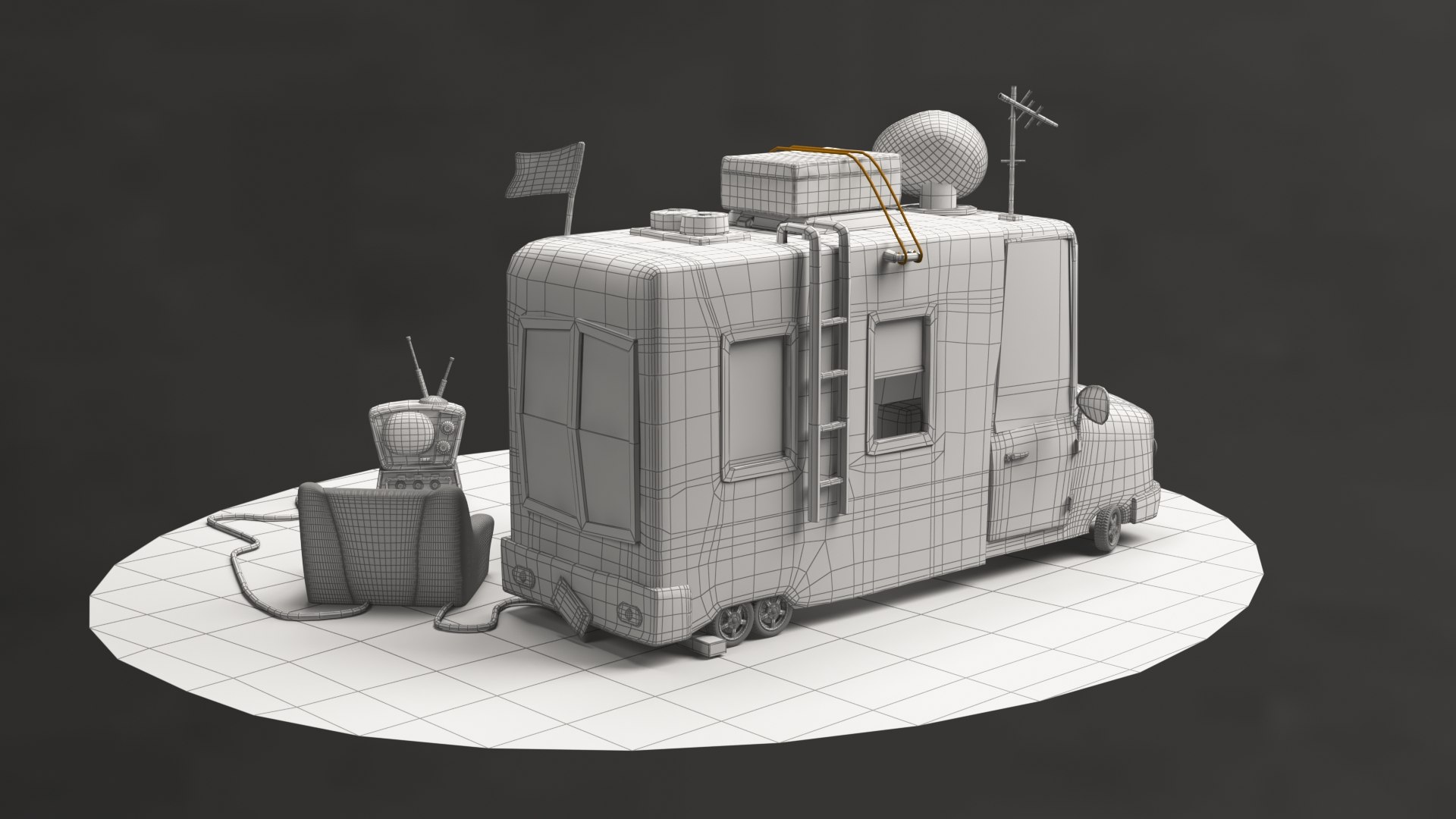 Camping Car 3D Model - TurboSquid 1554850