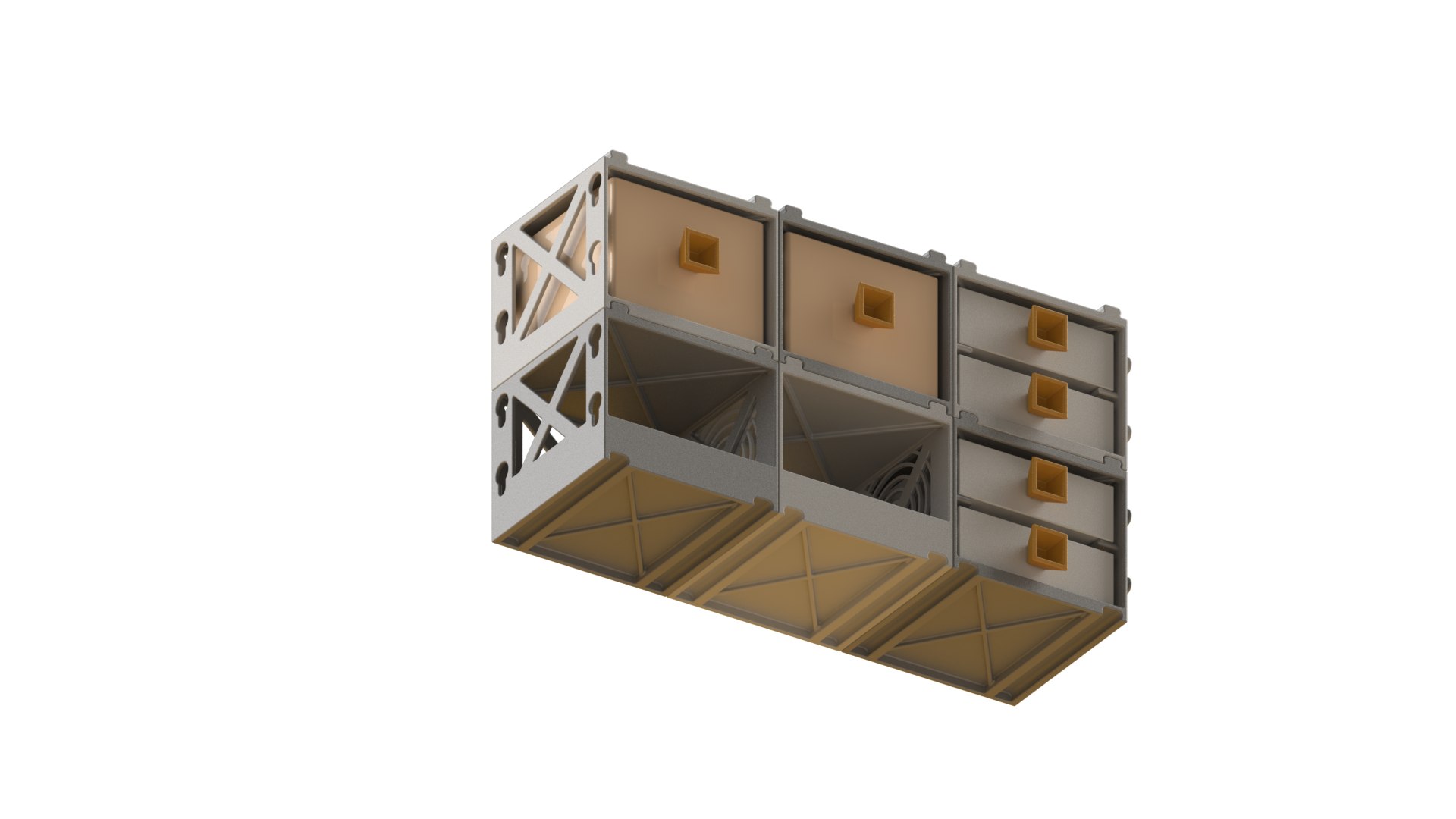 Storage Containers Shelf 3D Print Model 3D - TurboSquid 1923661