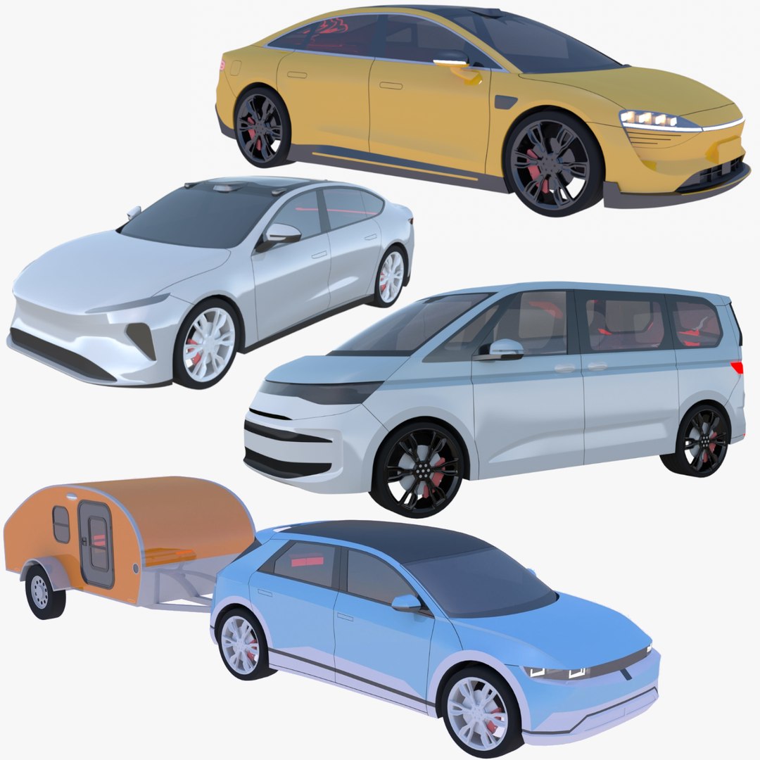 Electric Cars Collection IV Model - TurboSquid 2262766