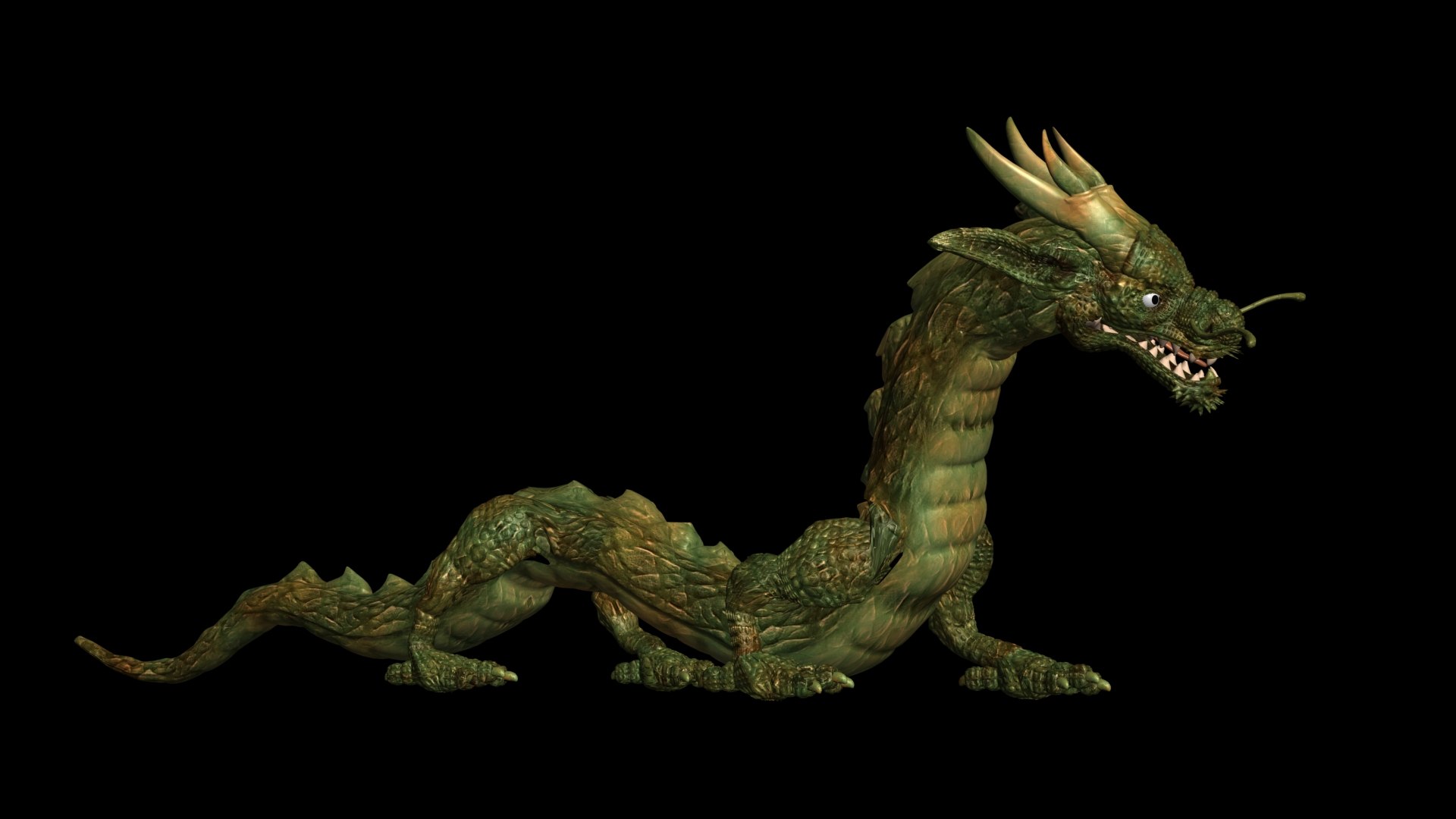 3D Chinese Dragon Rigged Model - TurboSquid 2029777