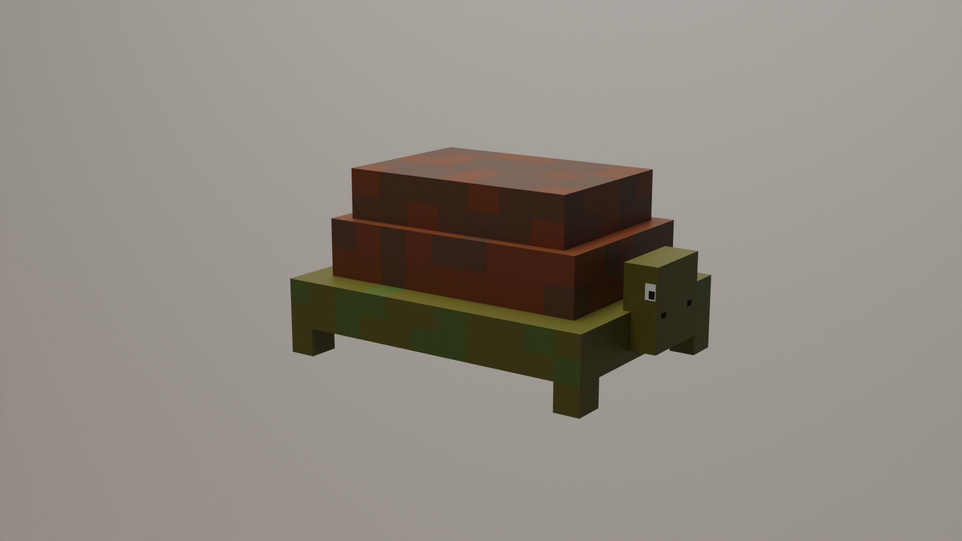 3D Voxel Low Polly Animal Turtle - TurboSquid 2181951