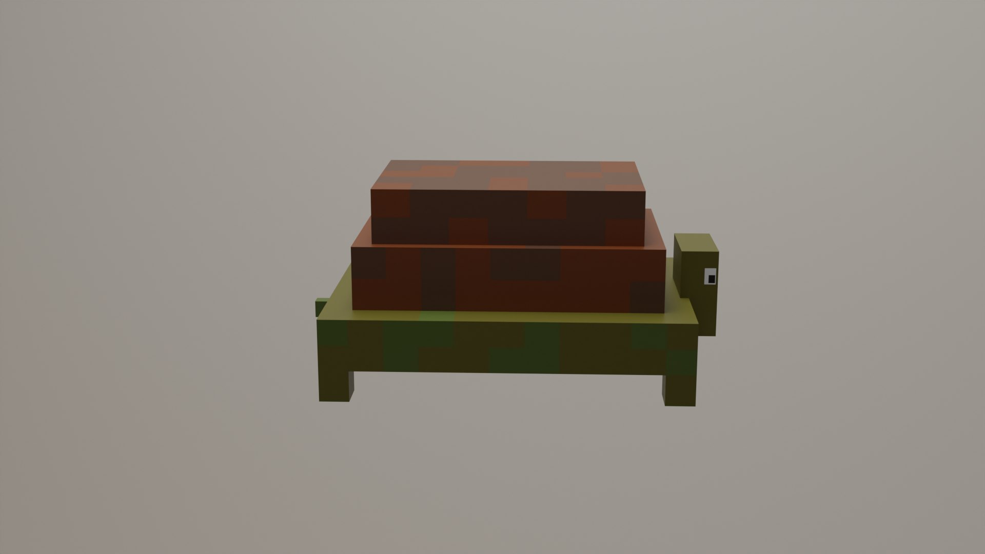 3D Voxel Low Polly Animal Turtle - TurboSquid 2181951