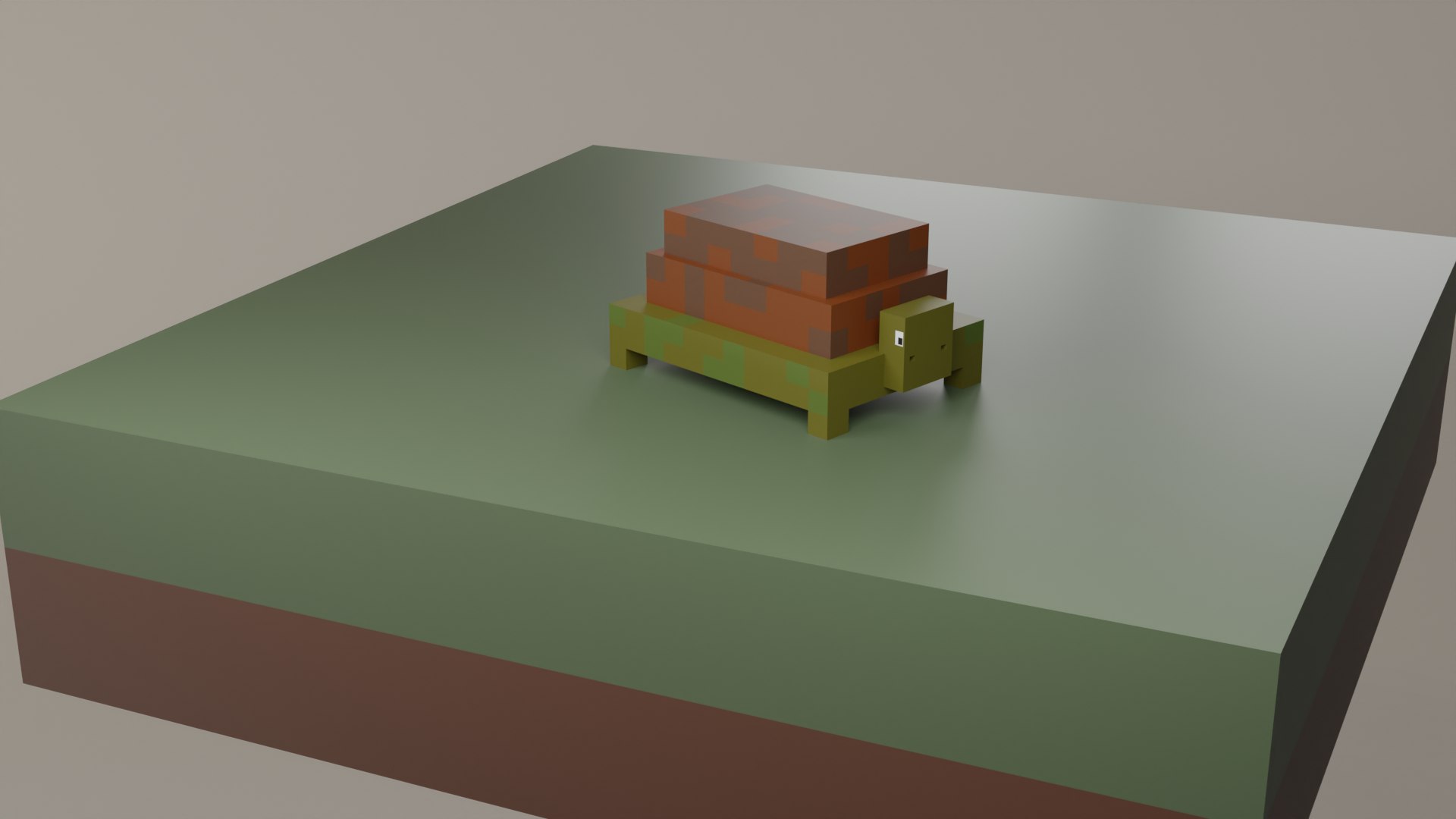 3D Voxel Low Polly Animal Turtle - TurboSquid 2181951