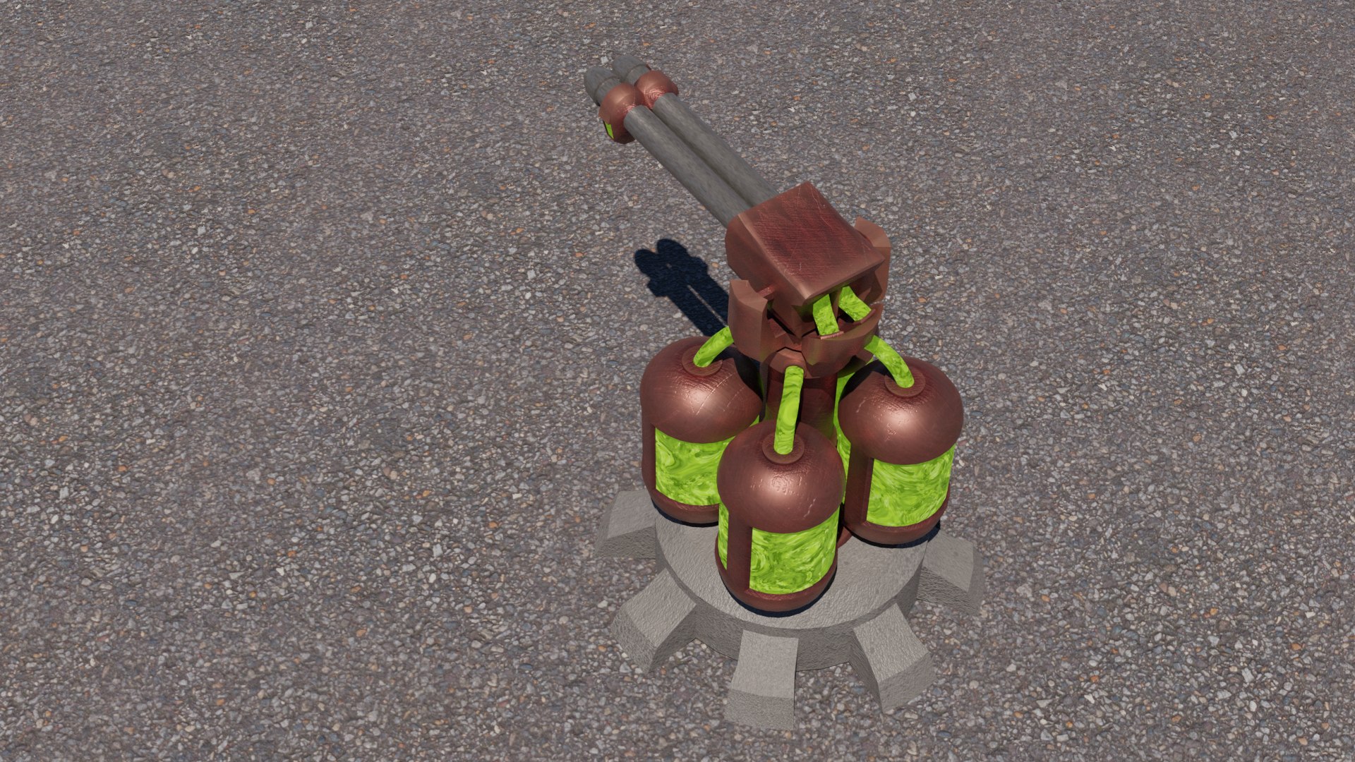 3D Model Flamethrower Turret - TurboSquid 1648995