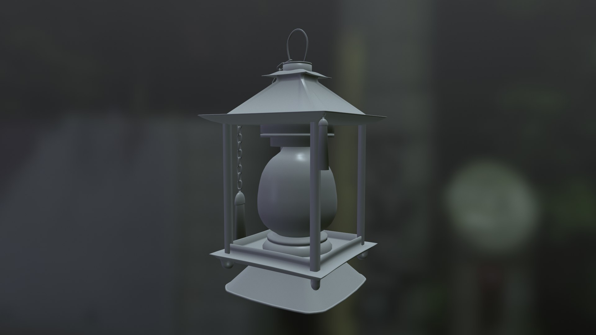 3D Old Stylized Asian Lantern - TurboSquid 2038819