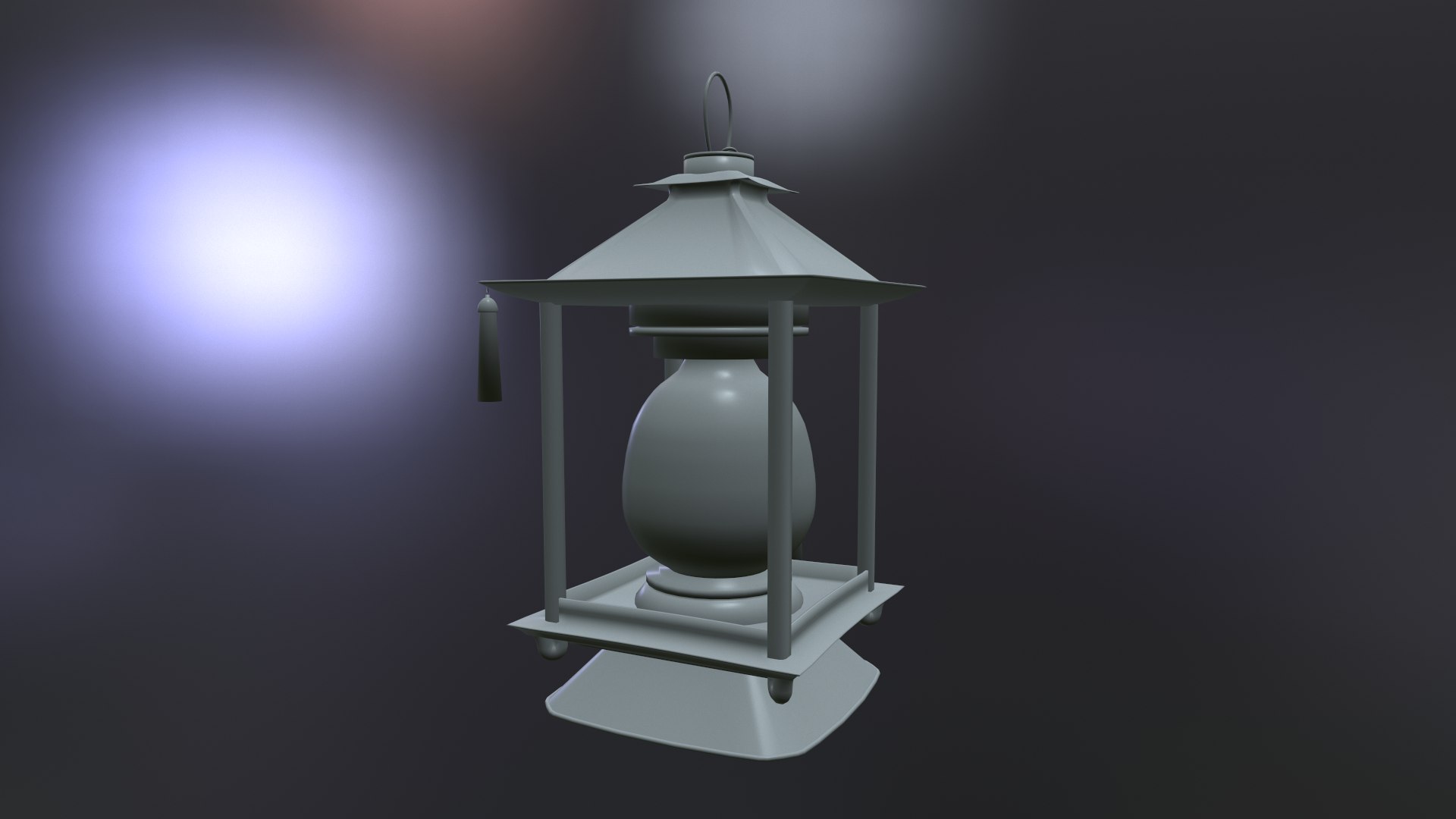 3D Old Stylized Asian Lantern - TurboSquid 2038819