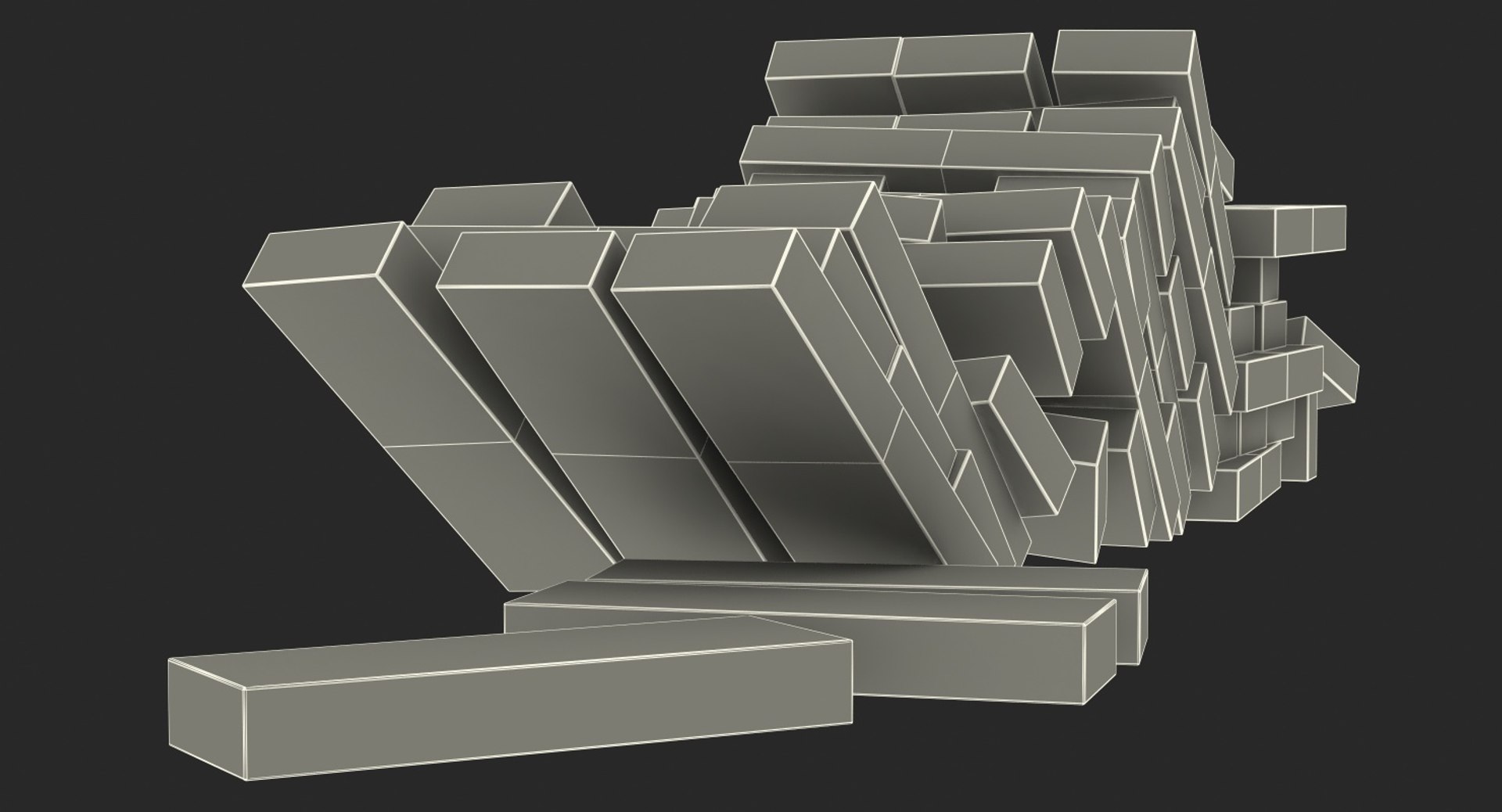 3D Jenga Bricks Gaming Model - TurboSquid 1426283