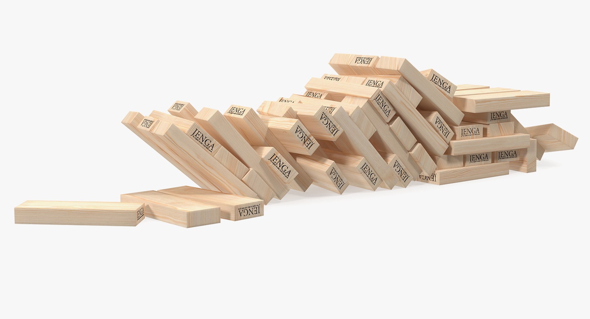 3D Jenga Bricks Gaming Model - TurboSquid 1426283