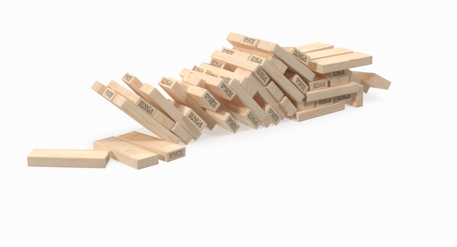 3D Jenga Bricks Gaming Model - TurboSquid 1426283